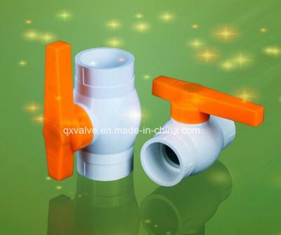 China Blow-Down Valve Orange Color Handle PVC Ball Valve for Optimal Irrigation Performance for sale