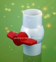 China Blow-Down Valve Plastic Ball Valve Milk White Body Blue Handle Red Handle Type Pn25 for sale