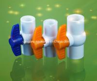 China Blow-Down Valve Plastic Ball Valve Milk White Body Blue Handle Red Handle Type Pn25 for sale