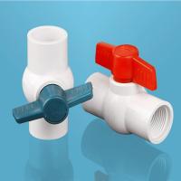 China Water Media UPVC Plastic Socket Water Valve Pool Valve PVC Ball Valve for Blow-Down for sale