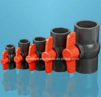 China Water Media UPVC Plastic Socket Water Valve Pool Valve PVC Ball Valve for Blow-Down for sale