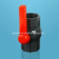 China Fixed Ball Valve Plastic Colombia Blue/Red Long Handle PVC for Water Treatment Plant for sale