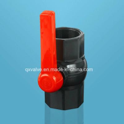 China Fixed Ball Valve Plastic Colombia Blue/Red Long Handle PVC for Water Treatment Plant for sale