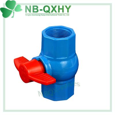 China Professional Water Media Plastic PVC/UPVC Ball Valves with Straight Through Channel for sale