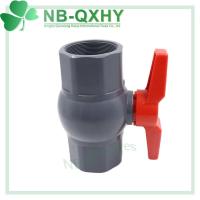 China Professional Water Media Plastic PVC/UPVC Ball Valves with Straight Through Channel for sale