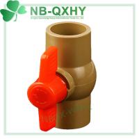 China Professional Water Media Plastic PVC/UPVC Ball Valves with Straight Through Channel for sale