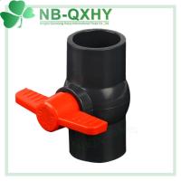 China Professional Water Media Plastic PVC/UPVC Ball Valves with Straight Through Channel for sale