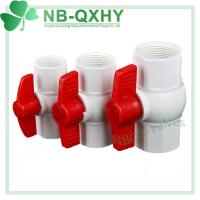 China Professional Water Media Plastic PVC/UPVC Ball Valves with Straight Through Channel for sale