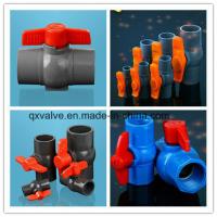 China Supply Glue Connection Form Plastic PVC Threaded/Socket Octagonal/Compact Ball Valve for sale