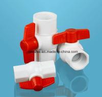 China 40mm X 40mm Slip Full Port Red Handle Lever U-PVC Ball Valve with Straight Channel for sale