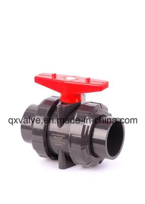 China Plastic Ball Valve QX UPVC Double Union Valve for Industrial Applications for sale