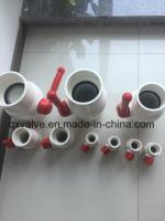 China Dn25 PVC Ball Valve for Irrigation Manual Driving Mode Pn25 Nominal Pressure White Color for sale