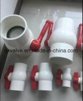 China Dn25 PVC Ball Valve for Irrigation Manual Driving Mode Pn25 Nominal Pressure White Color for sale