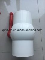 China Dn25 PVC Ball Valve for Irrigation Manual Driving Mode Pn25 Nominal Pressure White Color for sale