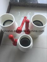 China Dn25 PVC Ball Valve for Irrigation Manual Driving Mode Pn25 Nominal Pressure White Color for sale