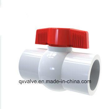 China Irrigation PVC Compact Ball Valve with Butterfly Handle and Customized Request for sale