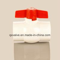 China Irrigation PVC Compact Ball Valve with Butterfly Handle and Customized Request for sale