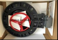 China Low Pressure Pn 1.6mpa PVC Body Butterfly Valve with EPDM Rubber Seal and Performance for sale