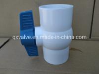 China Professional OEM Support NBR PP Channel Straight Through Type Compact PVC Ball Valve for sale