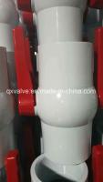 China Professional OEM Support NBR PP Channel Straight Through Type Compact PVC Ball Valve for sale