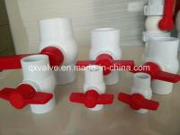 China Professional OEM Support NBR PP Channel Straight Through Type Compact PVC Ball Valve for sale