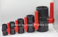 China Professional OEM Support NBR PP Channel Straight Through Type Compact PVC Ball Valve for sale