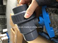 China Industrial Usage UPVC Single Union Ball Valve F/M F/F with Straight Through Type Channel for sale