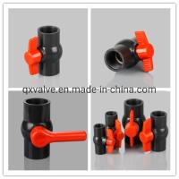 China Socket and Threaded 1/2 prime prime Flexible Ball Valve for High Pressure PVC UPVC for sale