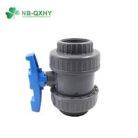 China Socket and Threaded 1/2 prime prime Flexible Ball Valve for High Pressure PVC UPVC for sale
