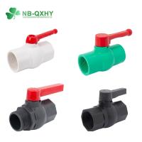 China Highly Durable PVC One Way Plastic Valve Dn32 Thread Ball Valve with UV Protection for sale