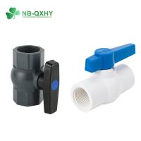 China Highly Durable PVC One Way Plastic Valve Dn32 Thread Ball Valve with UV Protection for sale