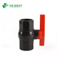 China Plastic Octagonal Ball Valve Dn50 Dn40 PVC Water Butterfly Valve with Glue Connection for sale