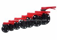 China Red Handle PVC Butterfly Valve for Supply Irrigation Dn100 Auto Sealed Driving Mode for sale