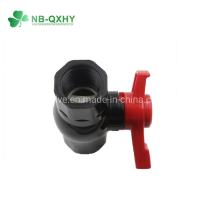 China High Thickness Type Handle Black PVC Octagonal Ball Valve for Water Media for sale