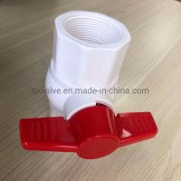 China 110mm White Color PVC Octogonal Ball Valve for Industry in Low Temperature Conditions for sale