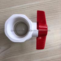 China 110mm White Color PVC Octogonal Ball Valve for Industry in Low Temperature Conditions for sale