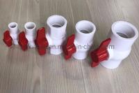 China 110mm White Color PVC Octogonal Ball Valve for Industry in Low Temperature Conditions for sale
