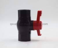 China 110mm White Color PVC Octogonal Ball Valve for Industry in Low Temperature Conditions for sale