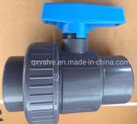 China Socket or Threaded DIN Standard PVC M/F Single Union Ball Valve with Type Handle for sale