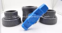 China Newest Plastic Blue Handle EPDM Rubber PVC Ball PVC Handle True Union Ball Valve for sale