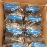 China Newest Plastic Blue Handle EPDM Rubber PVC Ball PVC Handle True Union Ball Valve for sale