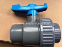 China Channel Straight Through Type PVC/UPVC Single Union Ball Valve 4 Inch Plastic Valve for sale