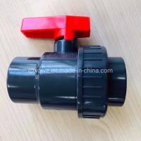 China PVC Single Union Ball Valve DIN Pn16 for Normal Temperature and Shutoff Function for sale
