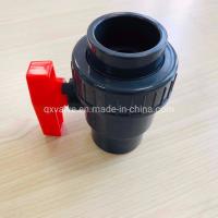 China PVC Single Union Ball Valve DIN Pn16 for Normal Temperature and Shutoff Function for sale