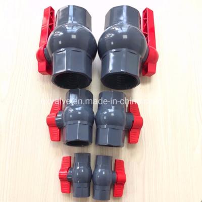 China Water Media Channel Straight Through Type Octagonal PVC Ball Valve from 1/2