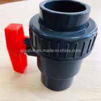 China Water Media Channel Straight Through Type Octagonal PVC Ball Valve from 1/2