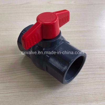 China Gray PVC Octagonal Ball Valve with Socket Thread Ends ISO9001 Certified and Durable for sale
