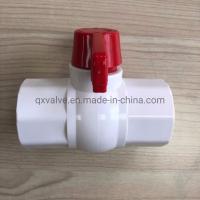 China Household Usage PVC White Octagonal Ball Valve for Irrigation Plastic Female Thread for sale