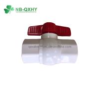 China Sanitary Industry Thread PVC White Octagonal Compact Ball Valve Nominal Pressure Pn25 for sale
