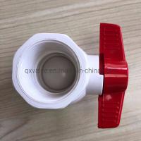 China Sanitary Industry Thread PVC White Octagonal Compact Ball Valve Nominal Pressure Pn25 for sale